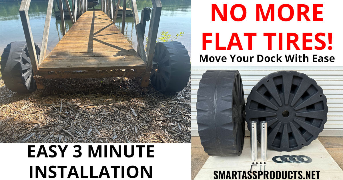 Dock Wheels with BigWheel Axle Adapters - Easy Upgrade - Smart Ass Products